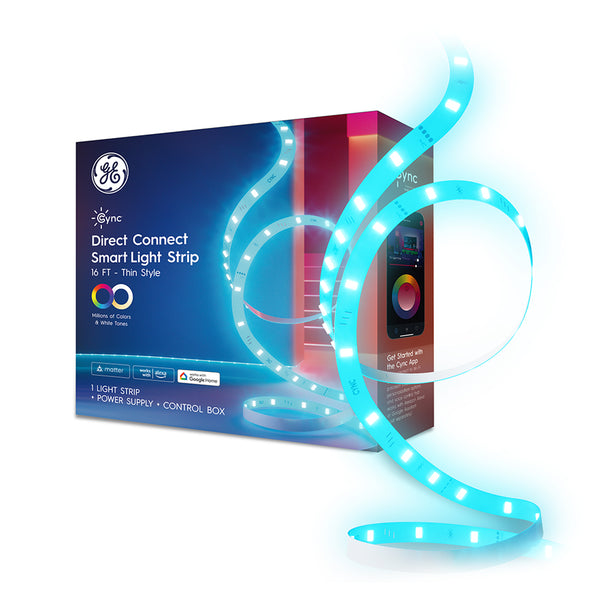 Cync Color Changing Smart LED Light Strip - Matter Compatible | GE ...