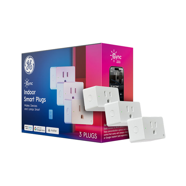 Cync Indoor Smart Plug w/ Smart Outlet Control - Alexa Compatible | GE ...