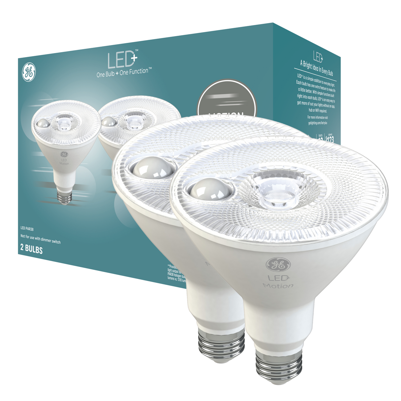 GE LED+ Motion Sensor LED Security Light Bulbs