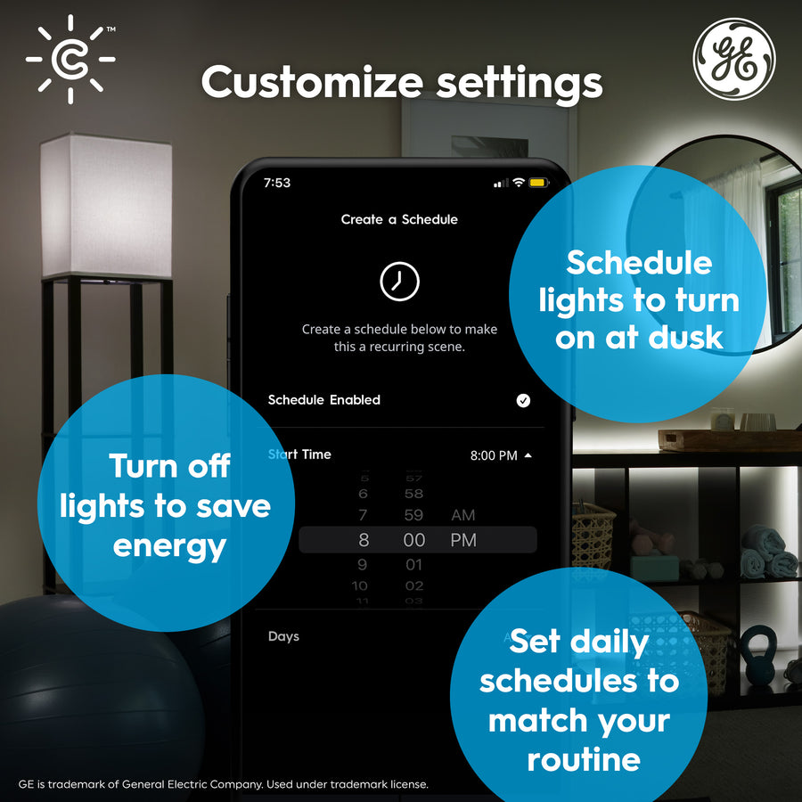 Cync B11 Smart LED Bulb (3-Pack) - Alexa & Google Home Compatible | GE ...