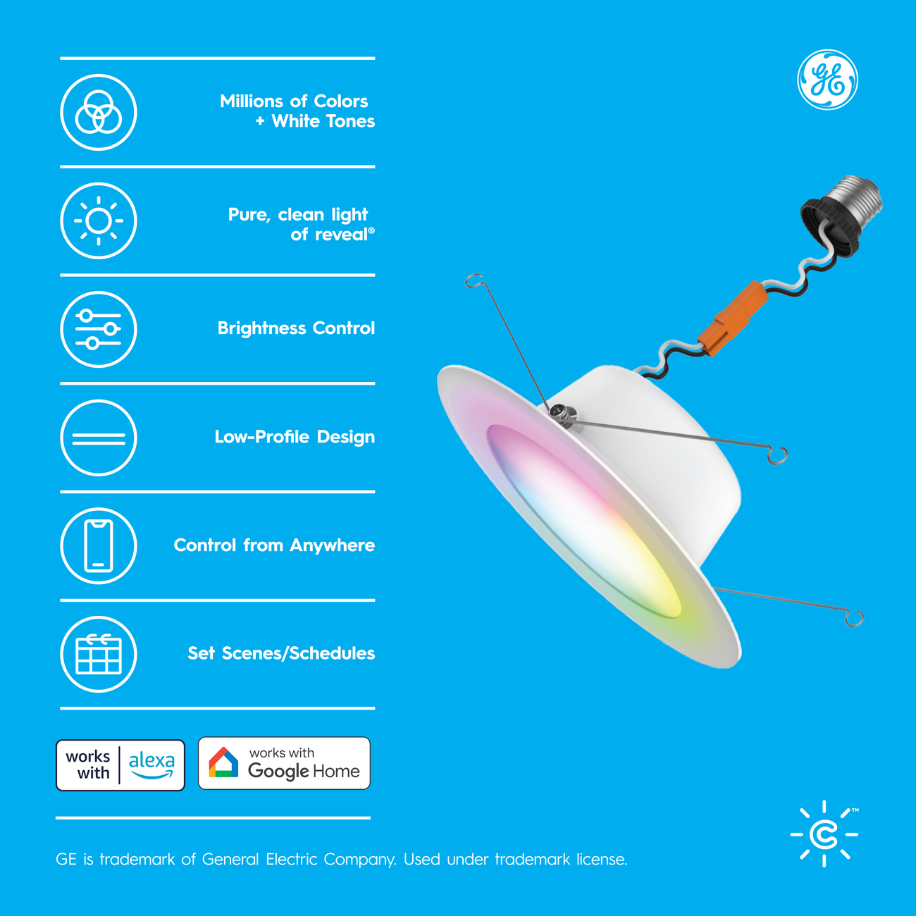 Cync reveal® Smart LED Recessed Downlight (6in, 2-Pack) | GE Lighting Store