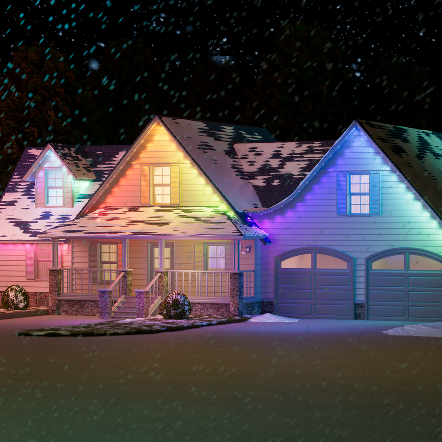 GE Cync Dynamic Effects Outdoor Smart Eave Lights, Color Changing Perm