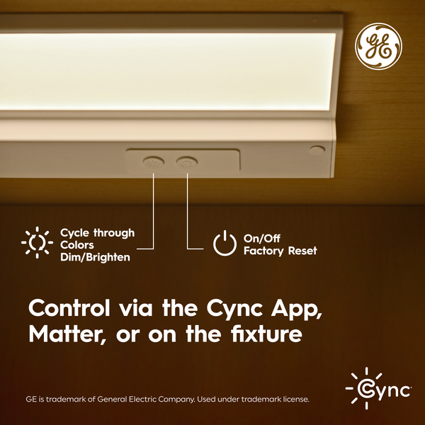 Cync reveal® Smart LED Undercabinet Bar Light Fixture | GE Lighting Store